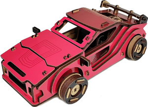 FUNVENTION DIY Sports Car Mechanical Model 3D Puzzle STEM Learning Kit ...