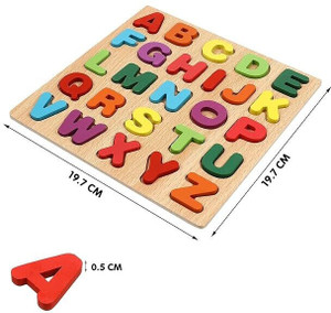 Aoito Wooden ABC Puzzle Board for Preschool Learning & Skill Building ...