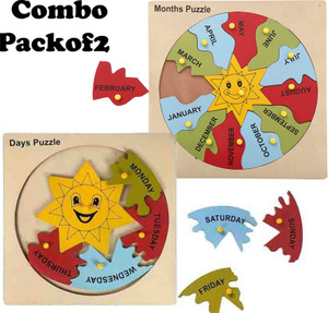 Plus Shine Months Name Educational Puzzle Learning Year Name Board ...