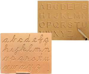 SHALAFI Combo ABC Tracing Board+Small Cursive Alphabet Writing Practice ...