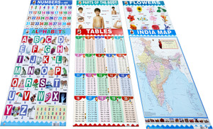 Nivita Big Chart Kids Learning Hard Paper Chart, HD Print, Children ...