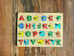 Wow The Toy Wooden Alphabet Educational ABC Letters Puzzles with ...