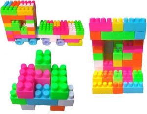 GENZ DIY Plastic Big Builders Blocks & Puzzles Set3 Play With Different ...