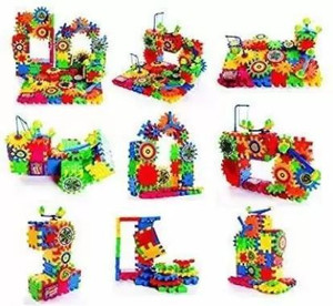 MKS TOYZONE Bricks 81 Piece Interlocking Learning Blocks Motorized ...
