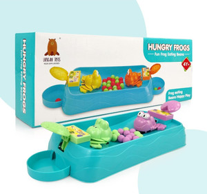 R K Global Fun Hungry Frog Eating Beans Games, Table Top Desktop Finger ...