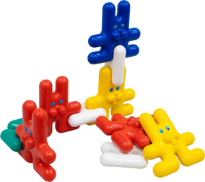 Ok Play Funny Bunny Link, Bunny Shapes Interlocking Links Toy For Kids ...