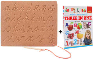 Plus Shine Alphabet Practice Slate Wooden Small Alphabet Cursive ...