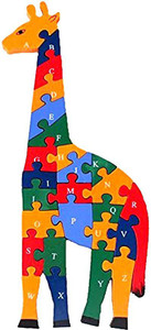 TRU TOYS Crafts India Handcrafted Wooden Giraffe Alphabet and Number ...