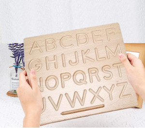 ARVANA Wooden Capital Alphabet ABC Letters Puzzles Toy/Slate/Board ...