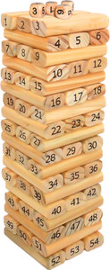 Toy DEKHO 48 Pcs Wooden Stacking Tower Game and Puzzle For Kids Boys ...