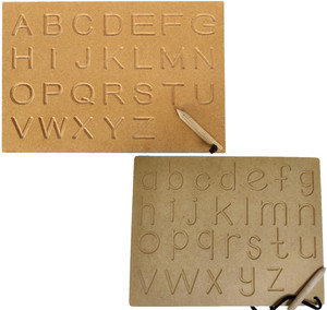 SHALAFI Wooden ABC Learn Practice Writing Slates Learning Small ...