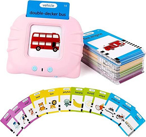 Mynxe Flash Cards Preschool Electronic Reading Early Talking Flashcards ...