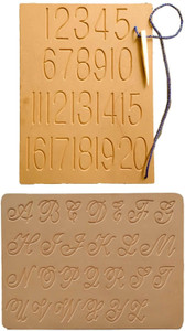REWASHREE CRAFT WORLD Capital Cursive & Number 1-20 Wooden Tracing ...