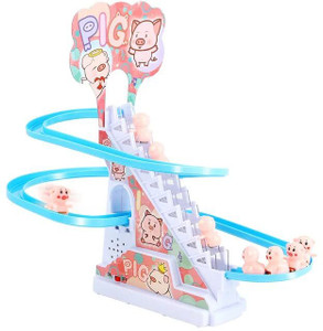 Sawkirp darshraj Peppa pig Track Set Stairs Climbing Toy Price in India ...