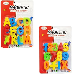Skytrapper Magnetic Alphabet A-Z and Numbers with Symbols Combo Pack ...