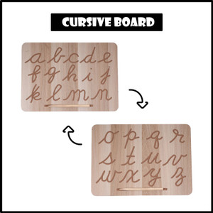 RAINBUD Small Cursive abcd English Alphabet Tracing Puzzles Board and ...