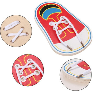 BUY SURETY Lacing Shoe Toy Learn to Tie Shoelaces Toy Threading Toy ...
