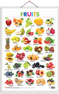 Fruits Early Learning Educational Chart for Kids | 20"X30" inch |Non ...