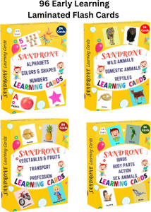 Sandrone All in One Flash Cards for Early Learning of Kids (4 Boxes ...