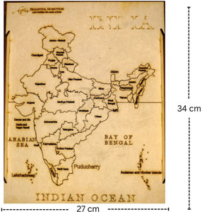 Bhartiya Robotics India Map Puzzle for kids Price in India - Buy ...