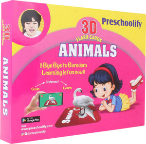 Preschoolify Animals 3D Flash Cards for Kids/Toddlers Augmented Reality ...