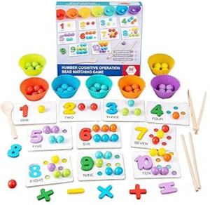 Monty Maestro Number Bead Matching Game | Math Learning Toy Price in ...