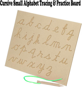 Plus Shine Writing Practice Tracing Slate Board Small Cursive atoz ...