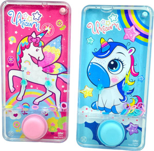 Fullkart Unicorn Theme Ring Toss Toy Water Console Handheld Game for ...