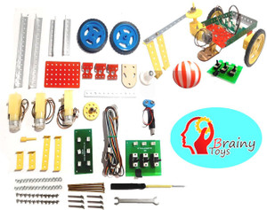 Brainy Toys Bot Kit, Baseball bot Plastic And Metal Kit,Learn Robotics ...