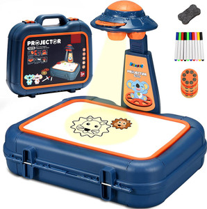 KIDOLOGY Drawing Led Projector Table with Painting Stencils, Learning ...