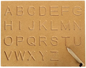 SHALAFI English Alphabets Letters Tracing Board Writing Practice Slates ...