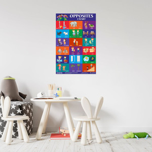Opposites Chart for Kids learning (11.5 x 17.5 inches) Charts for Kid ...