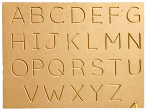 REWASHREE CRAFT WORLD Wooden Alphabet Uppercase ABC Letters Board with ...