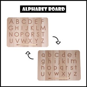 Zysia Capital ACBD and Small Word abcd English Alphabet Tracing Board ...