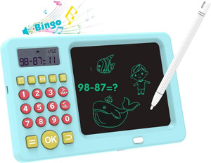 SuperToy Rechargeable LCD Writing Tablet Math Calculator Ruffpad Games ...