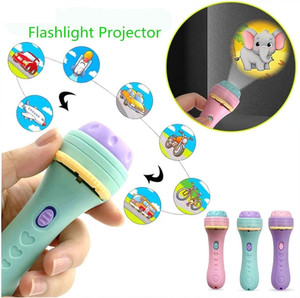 TRANDI 6 slides 48 patterns Mini Projector Torch Toy Slide Flashlight ...