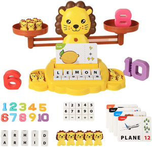 KIDOLOGY Educational Math Lion Balance Counting Number Material Games ...