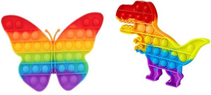 SOPALI COLORFUL Poppet Pop It Fidget Toys, Push Pop Bubble Fidget ...