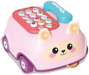 Smartcraft Rabbit Phone Car Style Pretend Play Cell Phone Toy for Kids ...