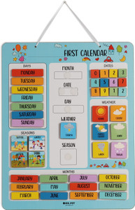 My First Calendar Board For Kids Preschool Wall Hanging Learning ...