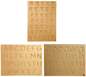 REWASHREE CRAFT WORLD Capita Small and Hindi Ka Kha Alphabets Tracing ...