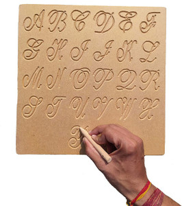 Saunidh Wooden Capital Tracing Cursive Practice Boards for ukg,slate 3 ...