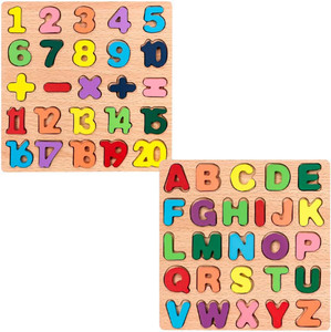 RPC99 Combo Wooden English Alphabets Math NumberWooden Toy Kids(ABCD ...