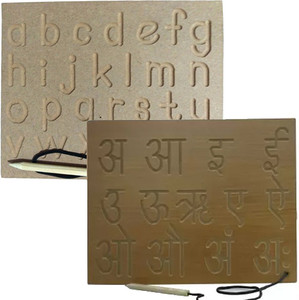 Plus Shine Writing Practice Small ABC Tracing Board With Hindi Vowels ...