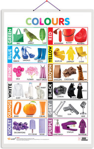 Colours Early Learning Educational Chart for Kids | 20"X30" inch |Non ...