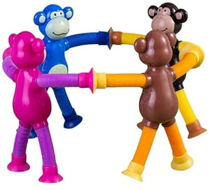 CountryLink LED Telescopic Suction Cup Monkey Toy Shape Changing ...