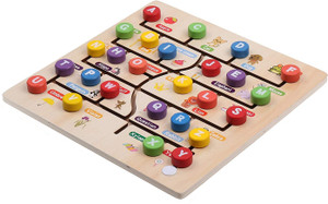 PopPlop Alphabet Matching Practice Board Game Education Tracing Maze ...