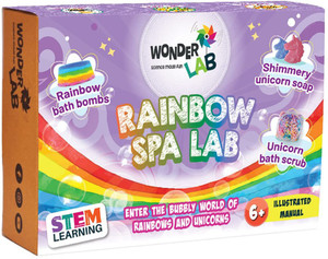 WonderLab DIY Science Experiment Kit | Rainbow Spa Lab For Kids Aged 6 ...