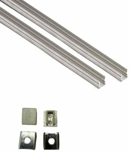 ABAJ Aluminum Rectangular Surface LED 1Meter Profile 10x12mm-PACK of 2 ...
