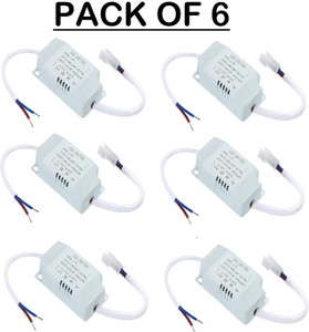 3REE PACK OF 6 1-3W 300mA LED Driver AC 85-265V Output 9-12V LED Driver ...